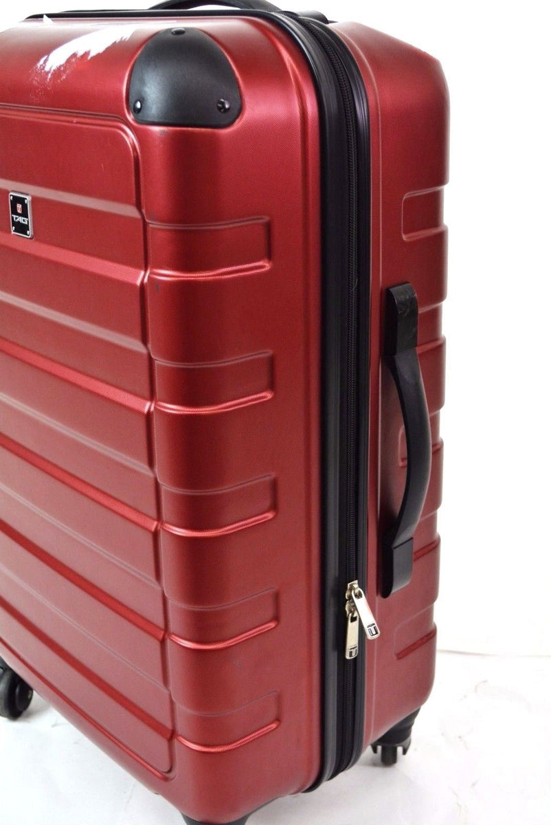 $240 TAG Matrix 24'' Red Hardside Spinner Lightweight Travel Suitcase ...