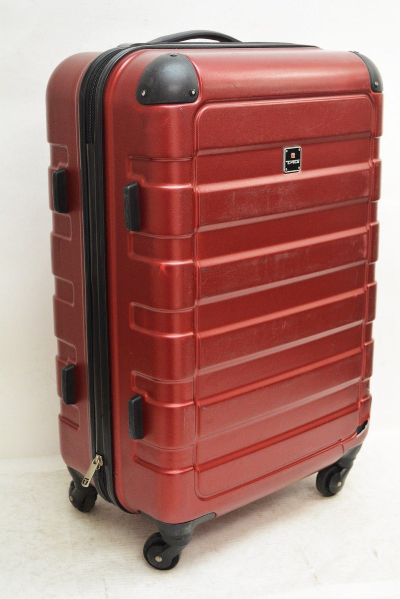 TAG Matrix 24'' Red Hard Case 4 Wheels Spinner Travel Suitcase Luggage ...