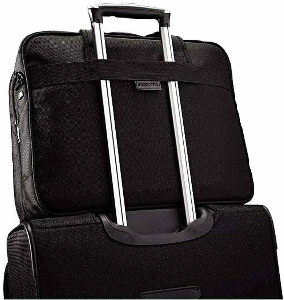 $180 NEW Samsonite Ballistic Expandable Toploader Laptop Briefcase Bag ...