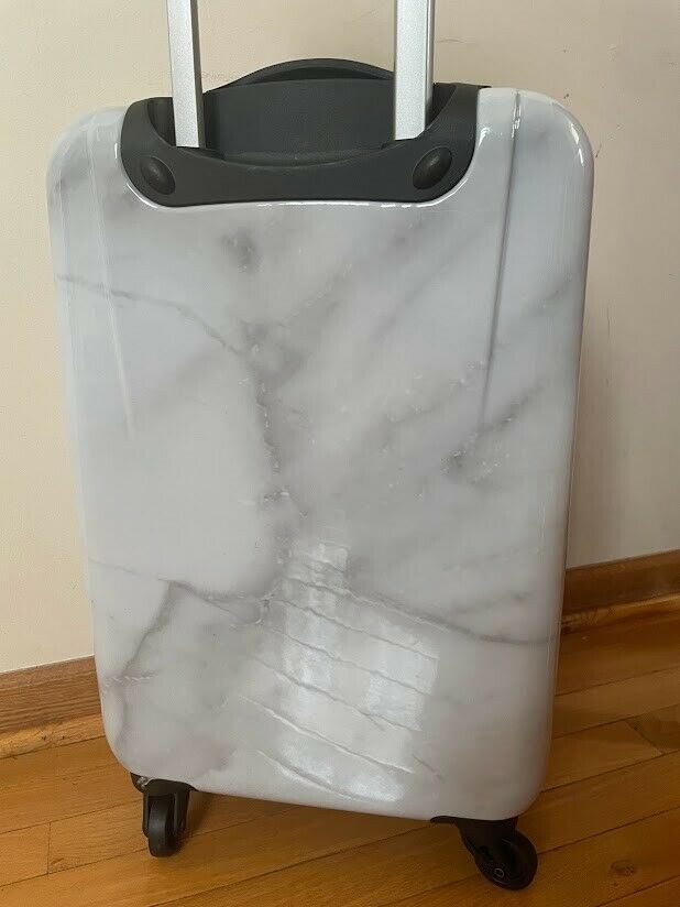 New Prodigy Resort 20" Carry-On Fashion Hardside Spinner Luggage Marbl ...