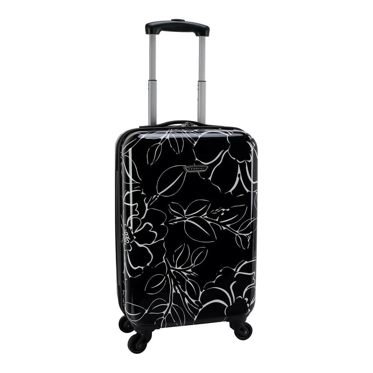 New Prodigy Resort 20" Carry-On Fashion Hardside Spinner Luggage BLACK ...