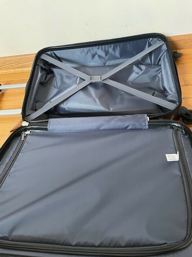 New Prodigy Resort 20" Carry-On Fashion Hardside Spinner Luggage BLACK ...