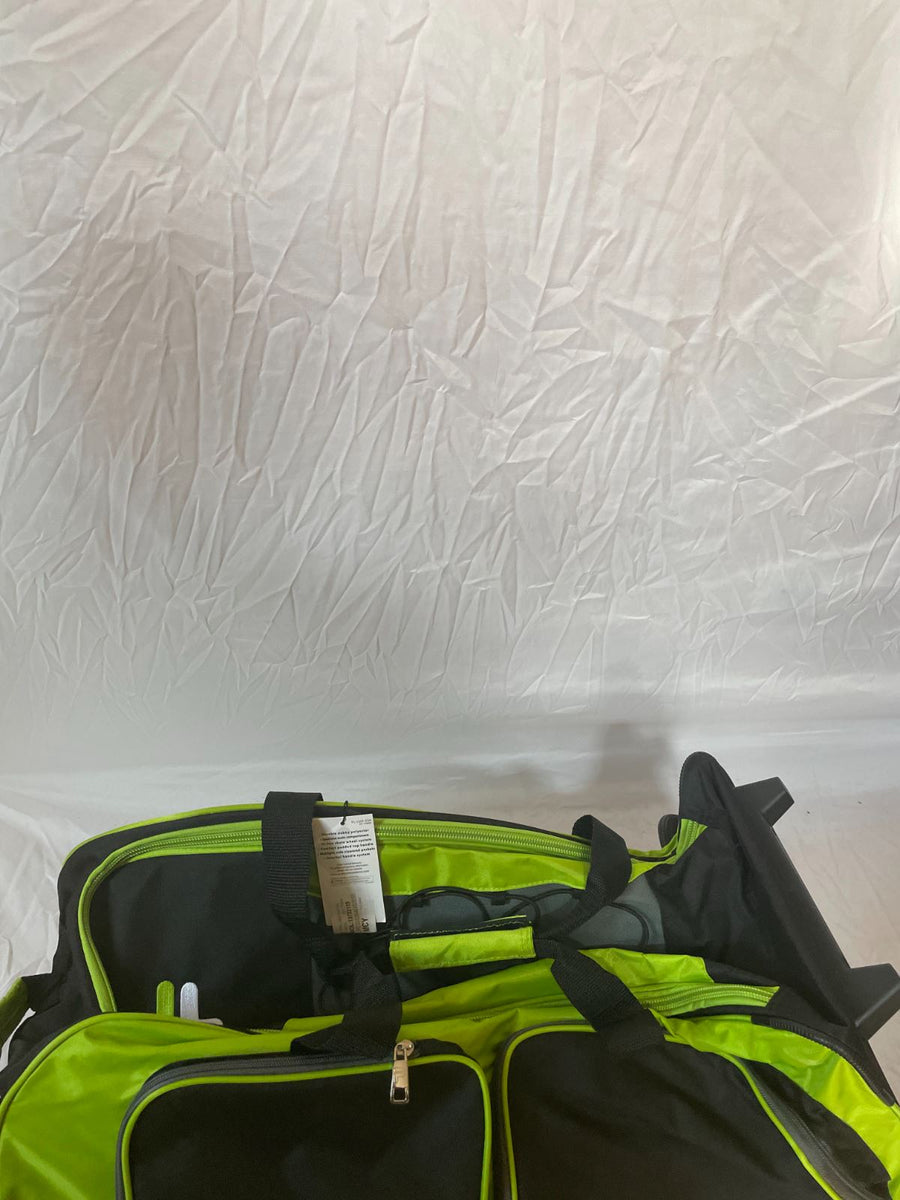 New Fila 26" Lightweight Rolling Wheeled Duffel Bag Back Pack Black Gr ...