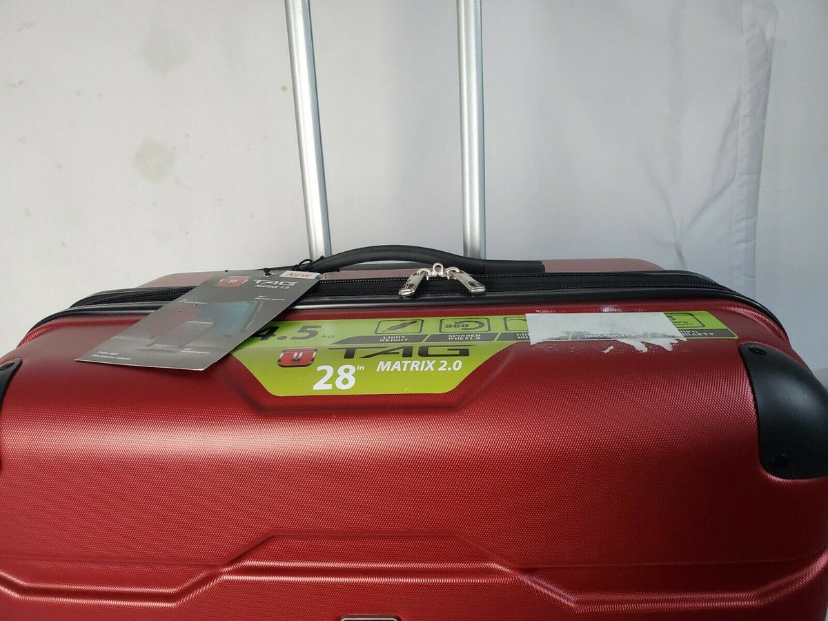 $280 Tag Matrix 2.0 28'' Hard Trolley Red Spinner Lightweight Suitcase ...